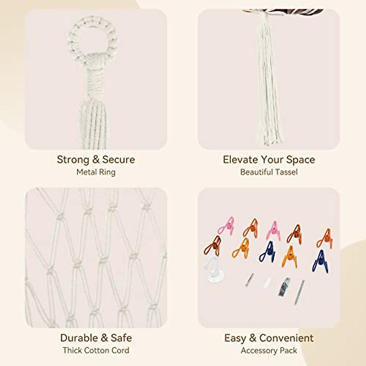 Stuffed Animal Net Or Hammock, Toy Net For Stuffed Animals, Stuffed Animal Holder With Hooks, Large Hammock For Stuffed Animals, Hanging Corner Stuffed Animal Organizer For Kids Bedroom Playroom White