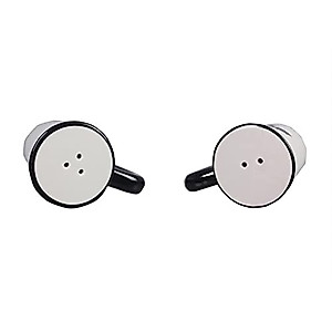 Black Bear Ceramic Handled Salt and Pepper Shakers, Unique Cabin Salt & Pepper Shaker Set for Kitchen Counter, Lodge Home Tabletop Decor Accents