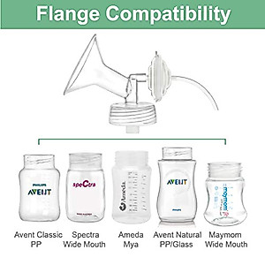 Maymom Pump Parts Compatible with Ameda MYA/Ameda MYA Pro Breastpump 24mm Flange Valve Tube Bottle Backflow Protector, Not Original Ameda MYA Breast Pump Accessories Replacement for Ameda MYA Bottle
