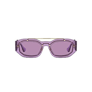 Versace Unisex Sunglasses Violet Frame, Violet Lenses, 51MM