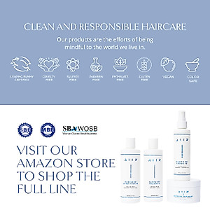 AIIR Sapphire Leave In Conditioner - Lightweight Moisturizing Detangler, Hydrate Dry Damaged Hair, Tame Frizz & Flyaways, Heat Protectant Spray for Blowouts and Thermal Styling, 6 oz