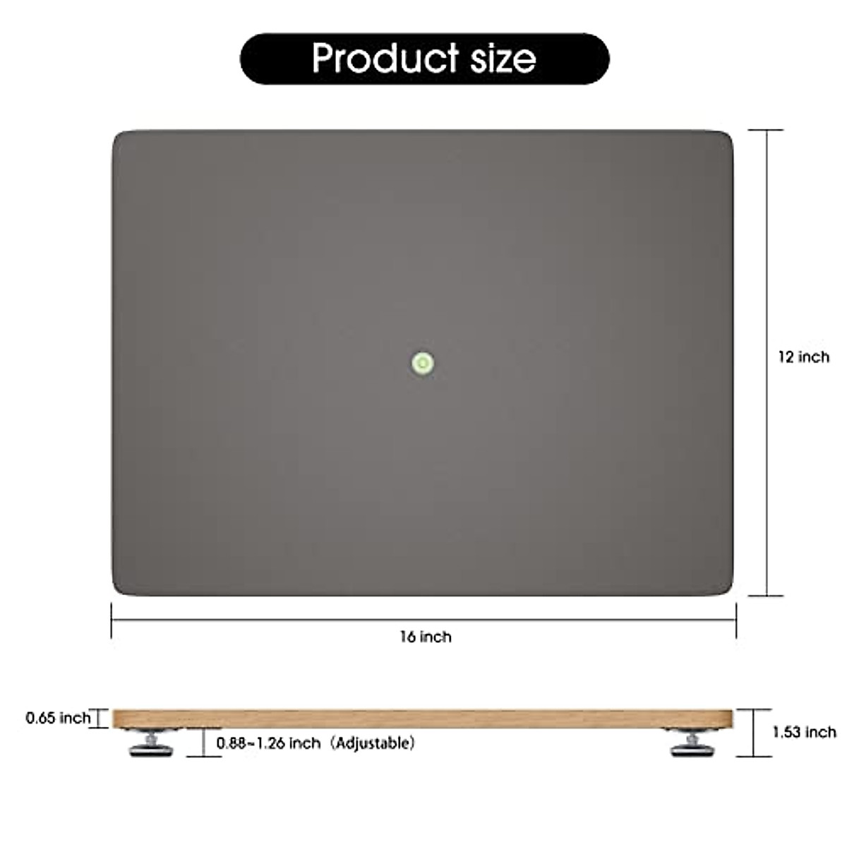Jeezfee Leveling Board for Epoxy Resin & Art & Working Surface, Resin Leveling Table, 16" x 12" Adjustable Self Leveling Epoxy Resin Table, Resin Supplies, Acrylic Pouring Tool