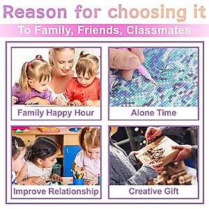 5D DIY Diamond Painting Kits Full Drill,Diamond Painting Kits Art,Animal Diamond Art, Elk on The Water Diamond Painting Craft for Home Office Wall Decor 12x16 inch