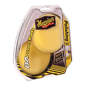 Meguiar's G3508 DA Polishing Power Pads, Car Polish Pad Gives You Even Application and Deep Gloss, 4" Wide - 2 Pads