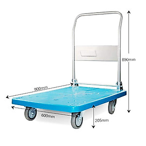 Generic Carts,Platform Trucks,Hand Trolley Folding Truck Cart Heavy Duty Flat Bed Transport Warehouse Office Garden 200Kg-300Kg/B