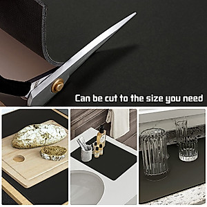 Coffee Bar Mat for Spill-proof, 18 x 12 Inch Hide Stain Abosrbent Coffee Mat | Non-Slip Rubber Backed Coffee Bar Accessories Under the Cofee Machines