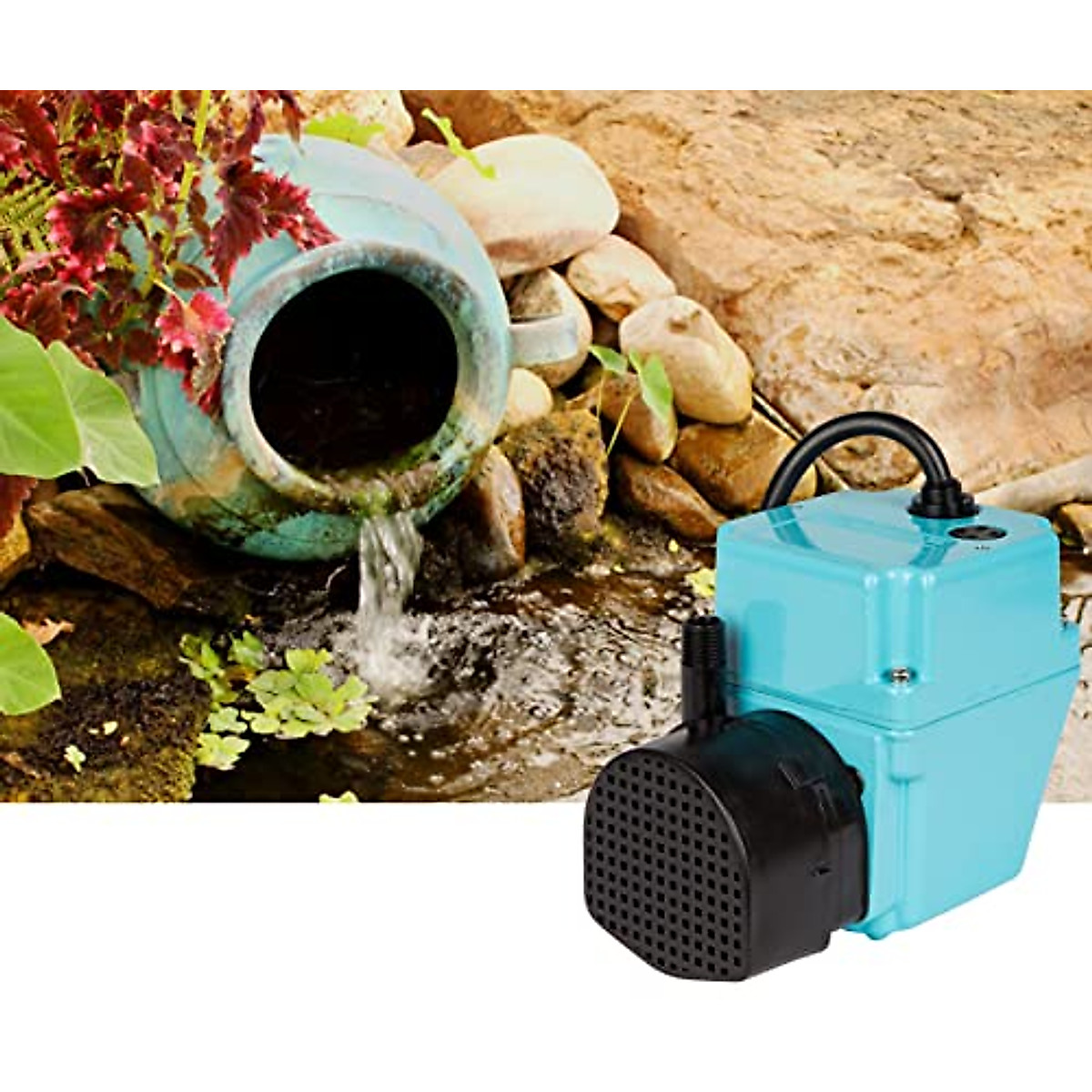 Little Giant 502103 300 GPH 115-Volt Manual Oil Filled Submersible Aluminum Direct Drive Submersible Pump, Blue, 2E-N