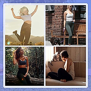 TNNZEET High Waisted Pattern Leggings for Women - Buttery Soft Tummy Control Printed Pants for Workout Yoga Black