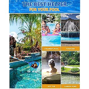Mowend Pool Net, Pool Skimmer Net with 17.28-34.8" Telescopic Pole, 3 Section Pole, Pool Net for Cleaning, Including EZ-Clip, Pool Skimmer for Hot Tub, Spas, Pond and Inflatable Hot Tub