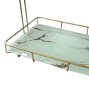 ＫＬＫＣＭＳ 2-Tier Standing Rack Cosmetic Organizer Holder Makeup Holder for Bathroom -