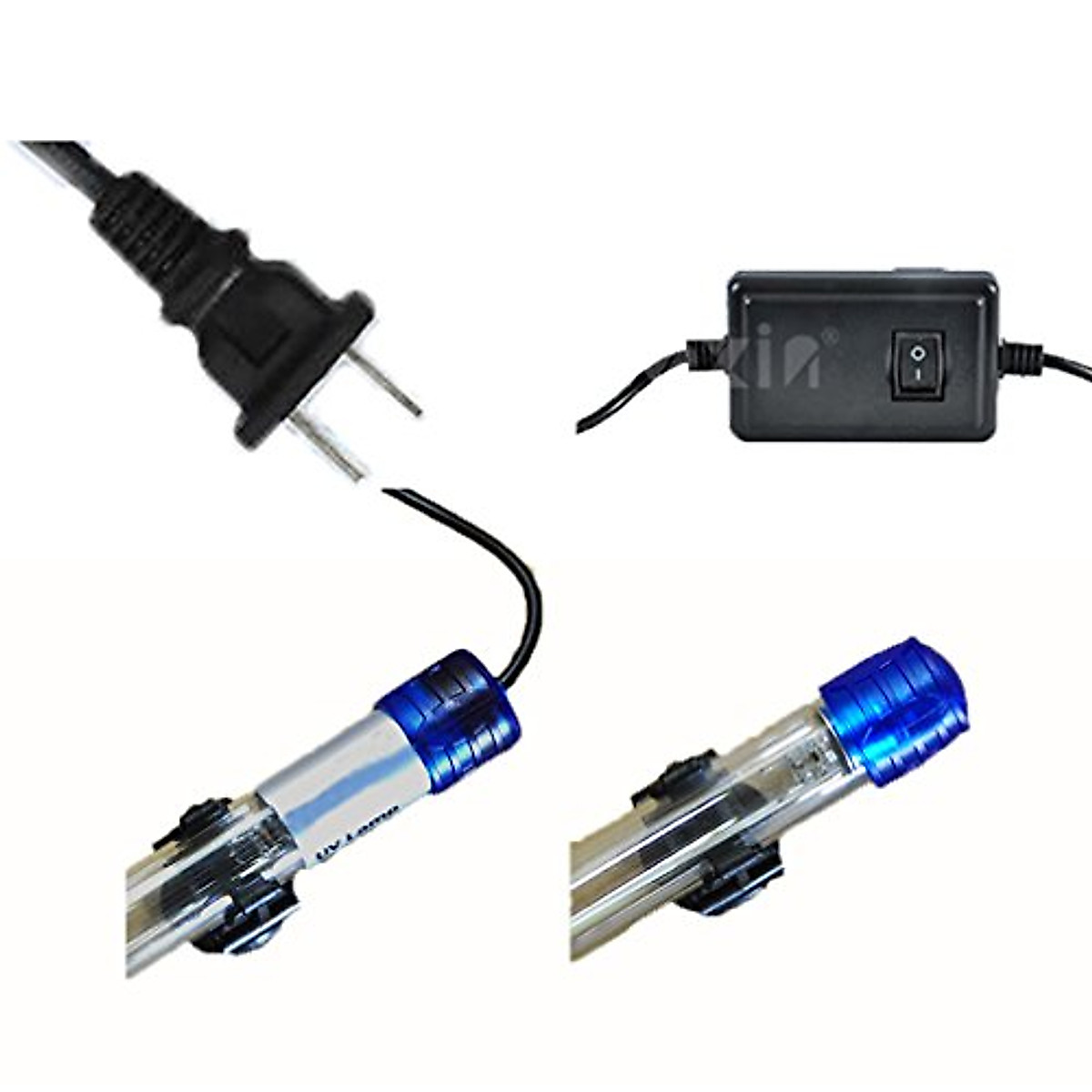 5W 11W 13W UVC Aquarium Algae Bloom Clean Light for Fish Tank Water Clean Green Clear Waterproof Clean Lamp for Pond Fish Tank Sump Swim Pool (5w 6.9inch)