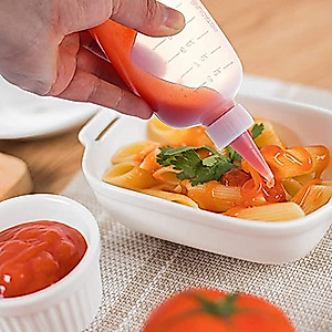 seewavom 10 Pack 4 Ounce Plastic Squeeze Bottles With Caps Plastic Small Dispensing Bottles Crafts, Art, Glue, Kitchen