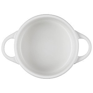 Le Creuset Stoneware Mini Round Cocotte, 8 oz., White