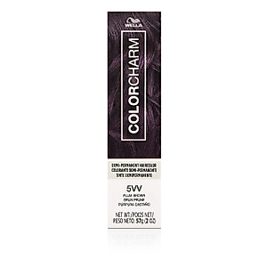 COLORCHARM Demi Permanent Hair Color 5VV Plum Brown Gloss, Refresh & Tone 2 Fl Oz