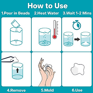 Sukh 10.9oz Moldable Plastic Pellets - Thermoplastic Beads Polymorph Plastic Meltable Plastic Reusable Thermal Beads for Crafts,DIY,Cosplay,Temporarily Repair,Modeling,Halloween Vampire Teeth Fangs