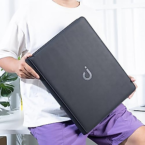 D DACCKIT Toploader Binder, Holds 288 Toploaders, 9 Pocket Top Loader Binders with Sleeves for 3" x 4" Rigid Card Holders for Trading Cards or Sports Cards in 3 x 4'' Toploaders - Black