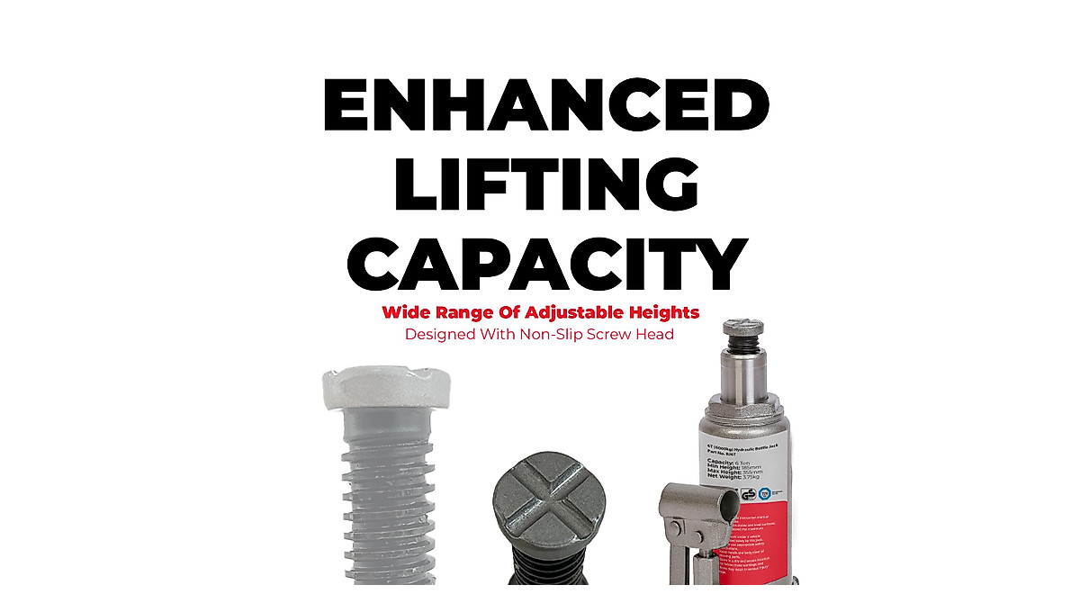 Simply Auto 6T Hydraulic Bottle Jack – Heavy Duty Lifting Tool