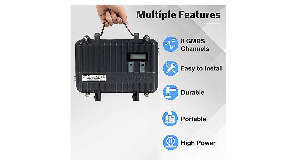 Retevis RT97 GMRS Repeater - High Power Portable Radio