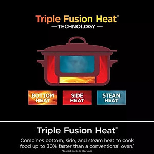 Ninja Foodi PossibleCooker PRO 8.5Qt 8-in 1 Multicooker Replaces 14 Appliances Triple Fusion Heat Cooks 30% Faster Slow Cooker Steam Oven Food Warmer Nonstick Pot Sauté Pan Dutch Oven - Navy (Blue)