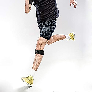 Knee Brace with Side Stabilizers Running Braces Knee Support Knee Braces for Knee Pain Knee Brace for Meniscus Tear Knee Support for Women Men Patella Tendon Strap Knee Wraps Basketball Knee Pad Black