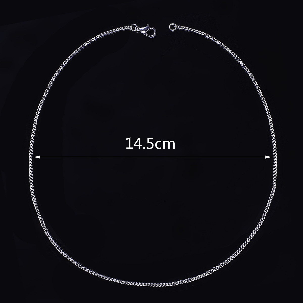 Outus 12 Pack Iron DIY Chain Necklaces Lobster Clasp Link Chain Necklaces Silver Plated (18 Inch)