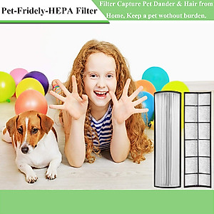 Gxcdizx 2 Pack TPP440 Replacement HEPA Filter Compatible with Therapure TPP440, TPP540, TPP640, TPP640S, Compared to Part # TPP440F