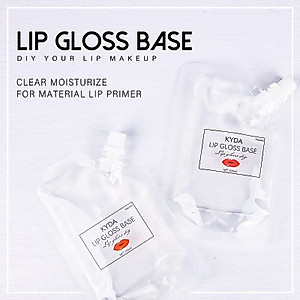KYDA 200ML Moisturize Lip Gloss Base,Lip Gloss Base Oil Material Lip Makeup Primers, Non-Stick Lipstick Primer Lip Gloss Base for DIY Handmade Lip Balms Lip Gloss-200g