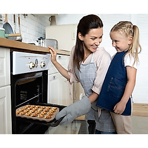 FOODIES HAVEN Silicone Mini Muffin Pan 24-Cup Nonstick Mini Cupcake Molds for Baking