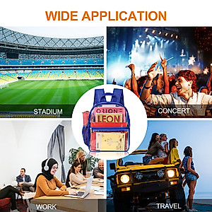 USPECLARE Clear Backpack for Stadium Approved 12×6×12, Water proof Clear Bag for Stadium Events and Concert Work Sport Event