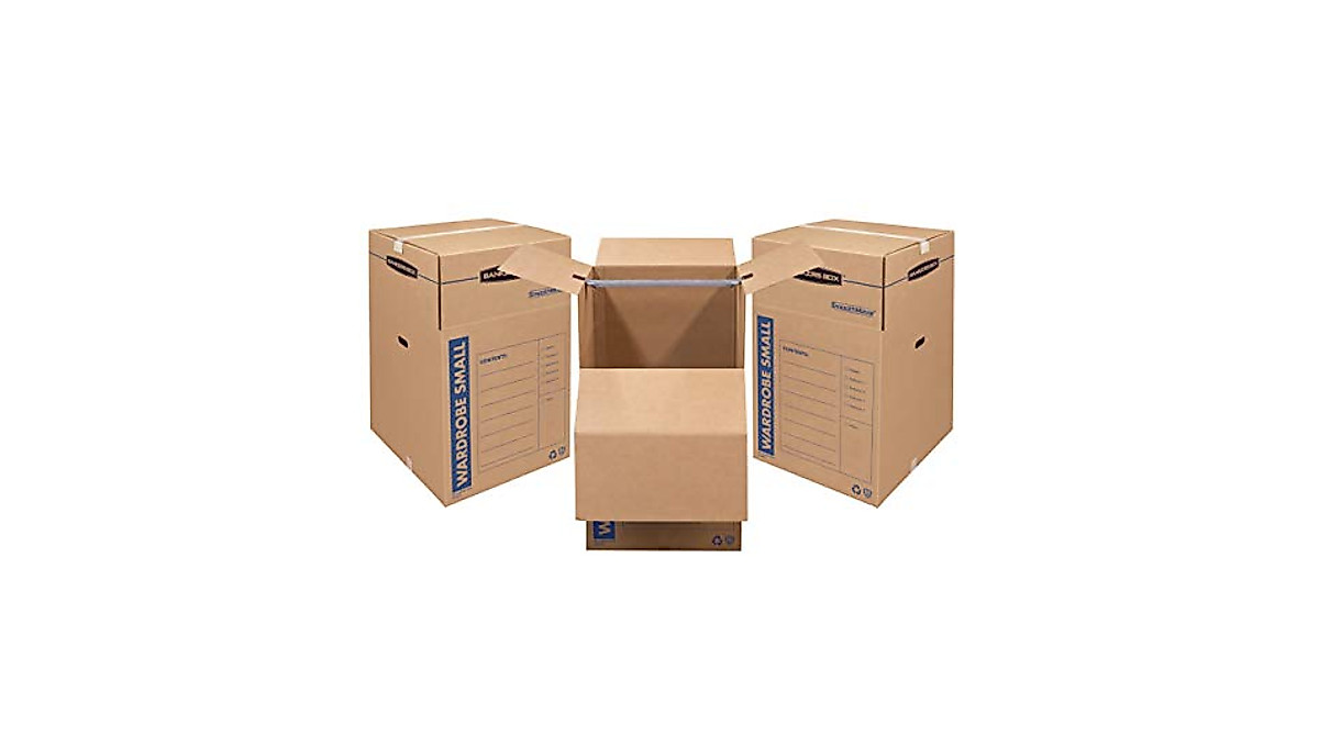 Bankers Box SmoothMove: Short Wardrobe Moving Boxes 3 Pack