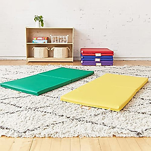ECR4Kids SoftZone Folding Rainbow Rest Mats, Classroom Furniture, Assorted, 5-Piece
