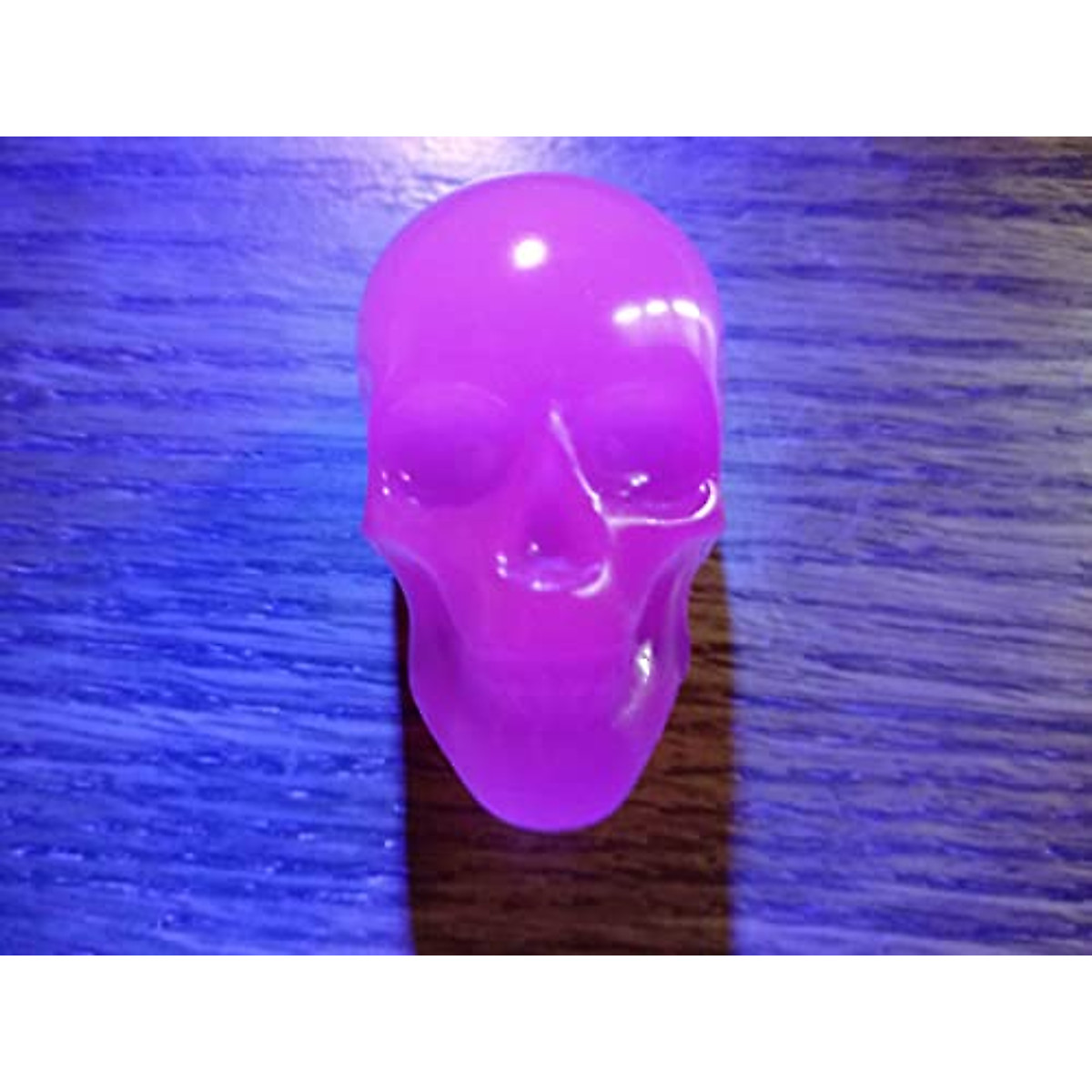 Purple Skull Cabinet Knobs/Drawer Knobs (Black Light Activated) (Set of 2)