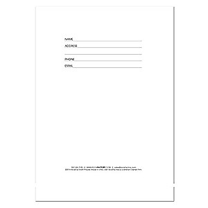 BookFactory A4 Notebook / A4 Ruled Notebook 120 pages (21cm x 29.7cm) Wire-O (RULE-120-4RW-A)