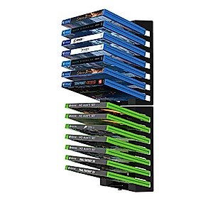 Monzlteck Video Game Case Storage Wall Mount,Gaming Accessories