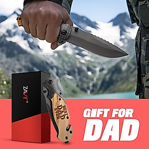 Father’s Day Gifts, Utility Knife+Pocket Knife Best Dad Ever