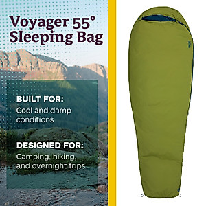 Marmot Voyager 55 Mummy Sleeping Bag, Cilantro, Regular