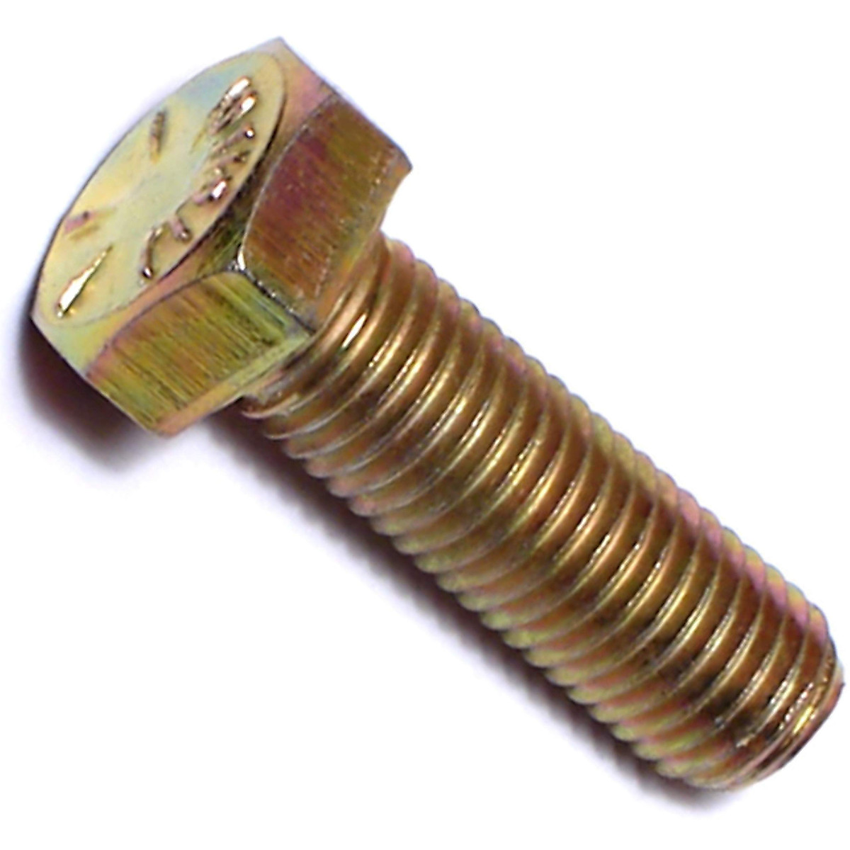 Hard-to-Find Fastener 014973251840 Grade 8 Fine Hex Cap Screws, 5/16-24 x 1, Piece-50, Yellow
