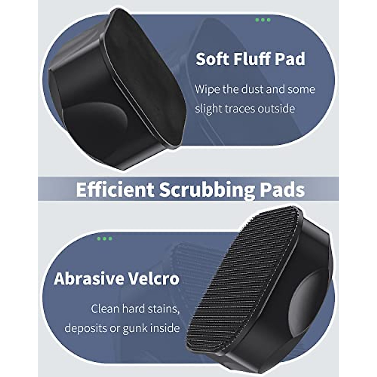 Pawfly Aquarium Magnetic Brush for Glass Fish Tanks 1.8 Inch Stain Scrubber Pads Floating Cleaning Tool for 4/5 Inch Thick Fresh & Marine Aquariums up to 30 Gallons (Not for Acrylic & Plastic Tanks)