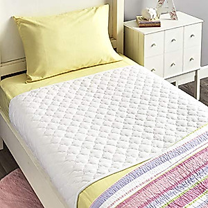 Large Mattress Protector - Bed Pee Pad for Kids, Incontinence - White 36x58"