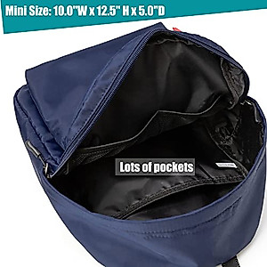 Veious Mini Backpack Purse for Women or Girls Lightweight Small Daypack Backpacks, Deep Blue