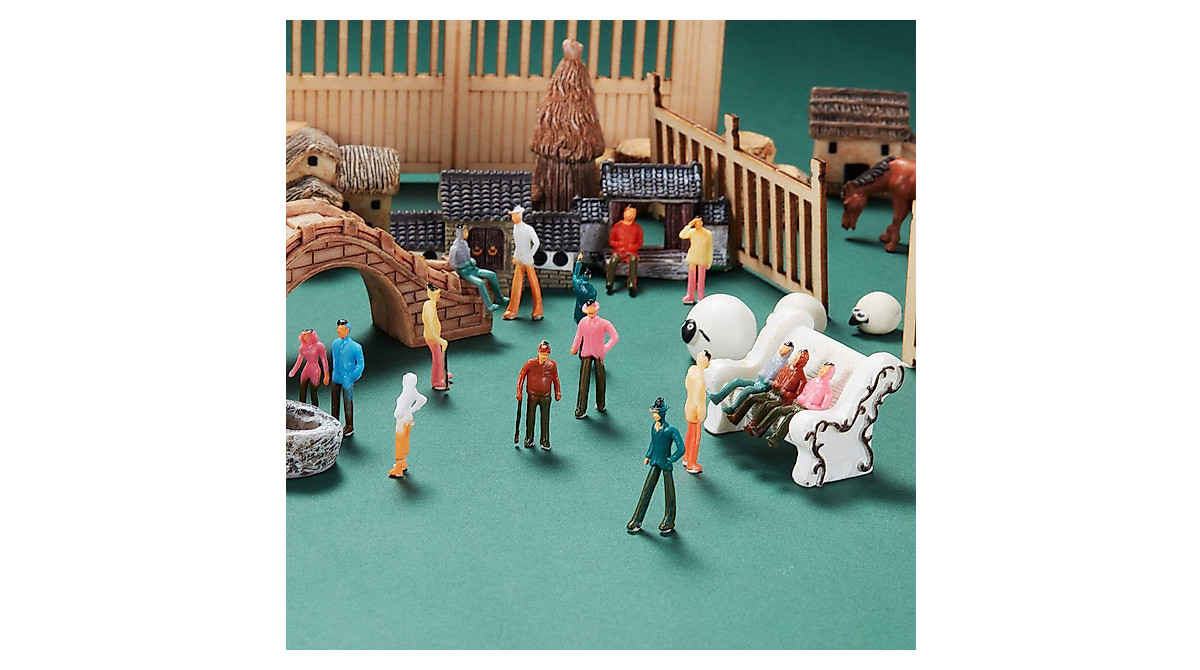 Gejoy 200 PCS Model People Figurines for Miniature Scenes
