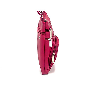 Goson Leather Hand Crafted Leather Small Crossbody Purse Handbag for Women