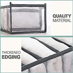 Wardrobe clothes organizer (Gray, 9 Slots-Large)