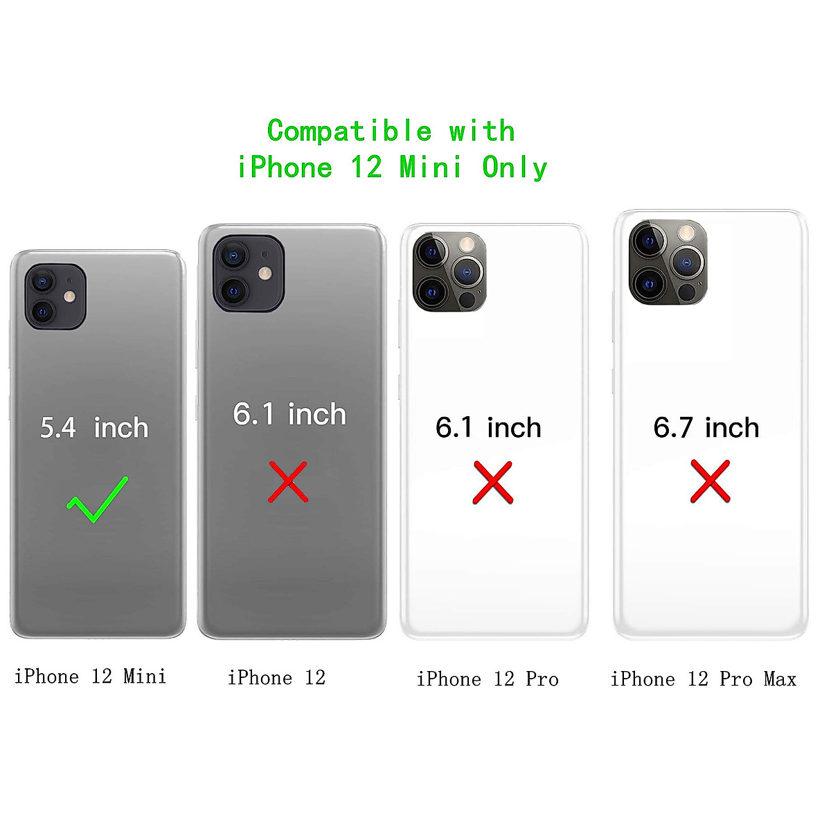 Jaorty iPhone 12 Mini Case with Card Holder for Women,Crossbody Wallet Case for iPhone 12 Mini with Strap,[Ring Holder Kickstand] Lanyard Leather PU Magnetic Clasp Zipper Purse,5.4" Pink