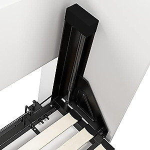 Bestar Edge Space-Saving Wall Bed for Guest Room or Multipurpose Home Office, Queen, White