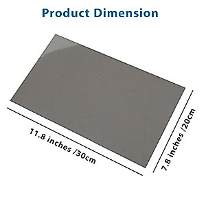 Adhesive Polarized Film Sheets Polarizer Linear Polarizing Filter 11.8 x7.8 inches for Screen Repair and Educational Physics, 2 Pack
