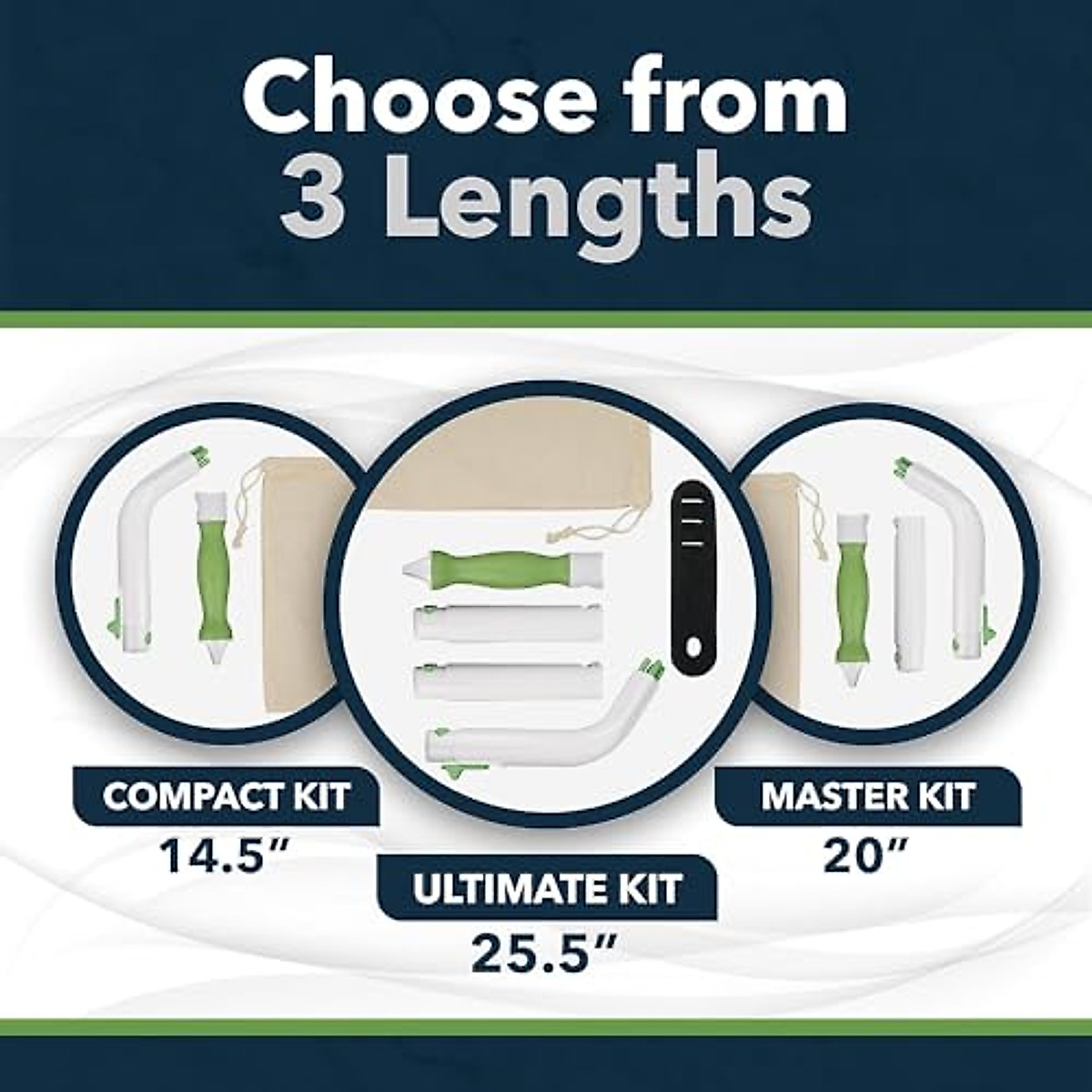 FreedomWand Master Kit - Multipurpose Toilet Aid – 20” Toilet Paper Helper for All People with Range of Motion Limitations – Portable Toilet Aid for Holding Tissue, and Other Personal Hygiene Products