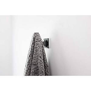 Hickory Hardware Forge Collection Coat Hooks, Wall Hooks for Hanging Coats, Hats, Towels, Robes and More, 2-3/4 Inch Long, Black Iron, 10 Pack