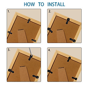 100 Pieces Metal Picture Frames Turn Button Fasteners with 100 Pieces Screws, Picture Frame Hardware Backing Clips Picture Turn Button Frame Picture Turn Button Fasteners Set