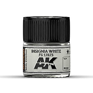 AK Interactive Real Color Air Single Paint Line 10ml - RC206 thru RC284 Color: Insignia White FS 17875 - RC222